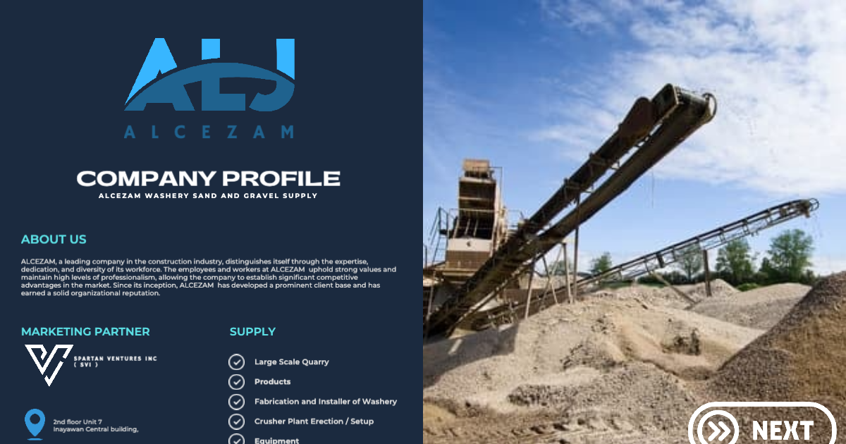 ALCEZAM WASHERY SAND AND GRAVEL SUPPLY